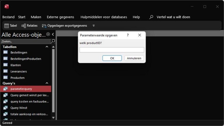 Query's gebruiken in Microsoft Access (6/10) - Handleiding.be