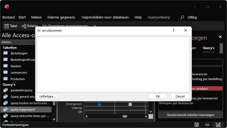 Query's gebruiken in Microsoft Access (6/10) - Handleiding.be